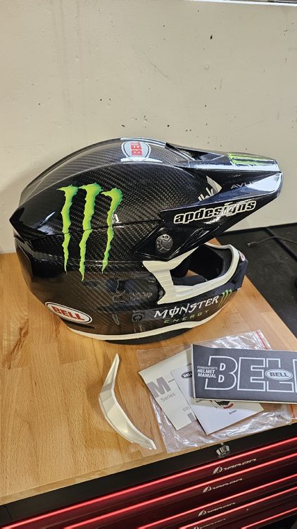 Monster Energy Bell Helm full Carbon Monster usa ap-designs | Acheter ...