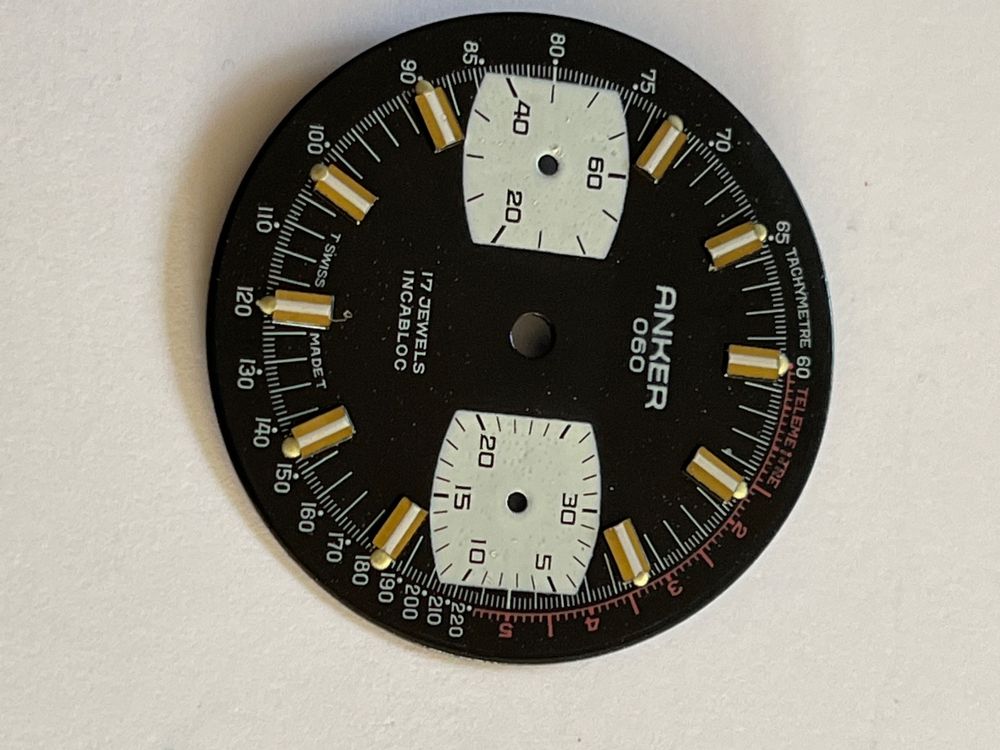 ANKER 060 Valjoux 7733 Chronographen-Zifferblatt | Kaufen auf Ricardo