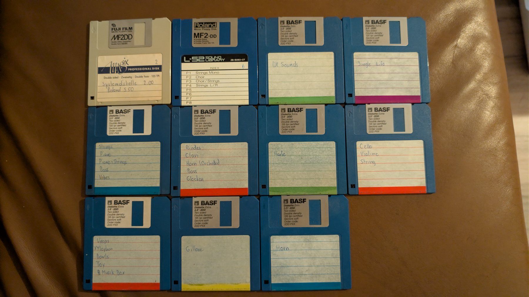 Roland S-50 Sounddisketten Set (11x) Vintage Library (Gebraucht) in ...