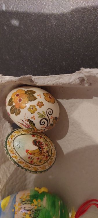 19kunstvolle echte einzigartige Eier Handar. versch.Grössen (Neu ...
