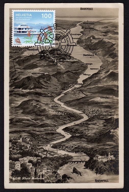 Maximumkarte Bodensee Schifffahrt - Antikes Unikat (Neu (gemäss Beschreibung)) in Dottikon für ...