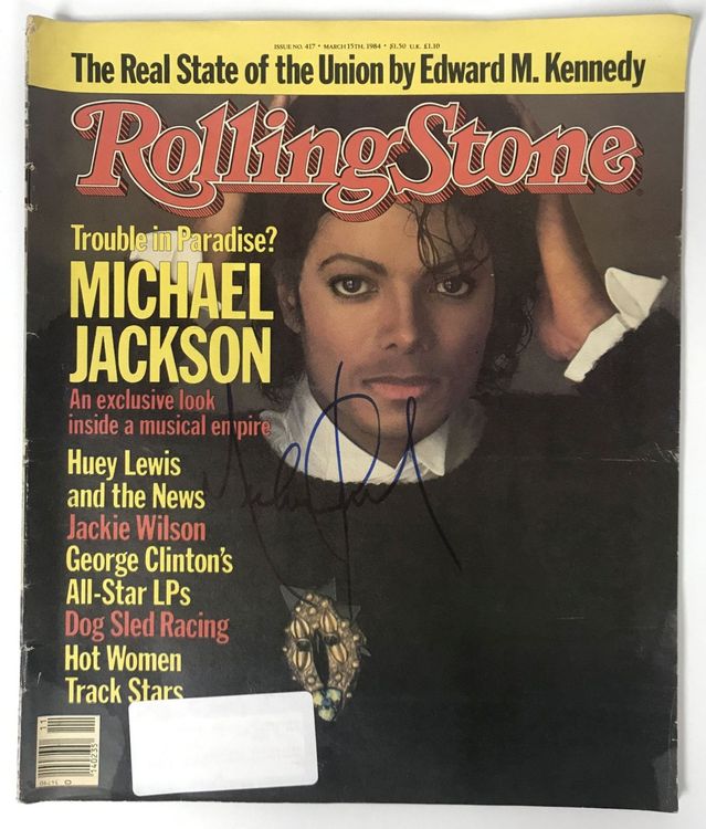 MICHAEL JACKSON - signiertes "ROLLING STONE" Magazin mit COA (Gebraucht ...