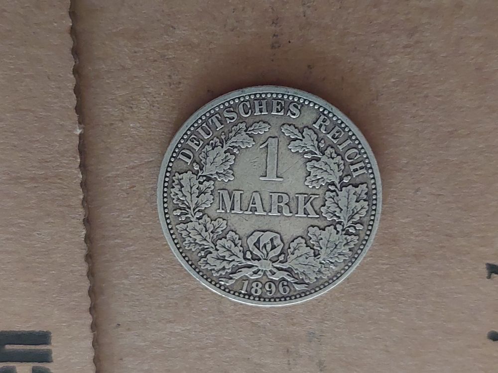 1 Mark 1896 Silbermünze Deutsches Reich | Kaufen auf Ricardo