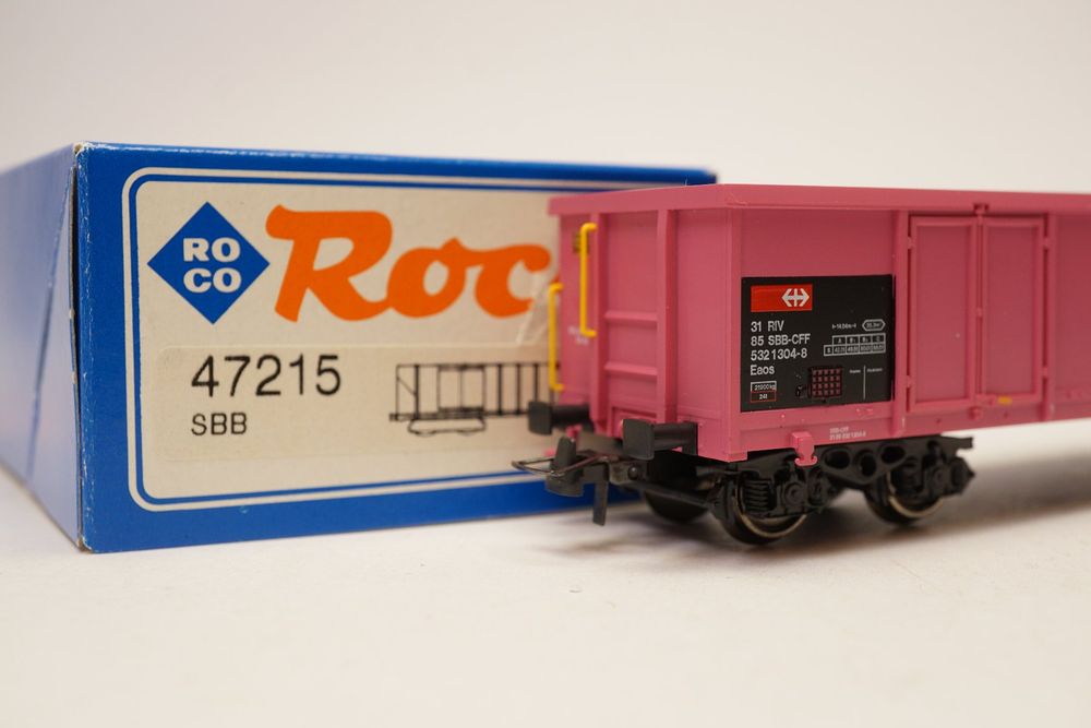 2ß Roco 47215 SBB Güterwagen EAOS pink (Gebraucht) in für CHF 24.9 ...