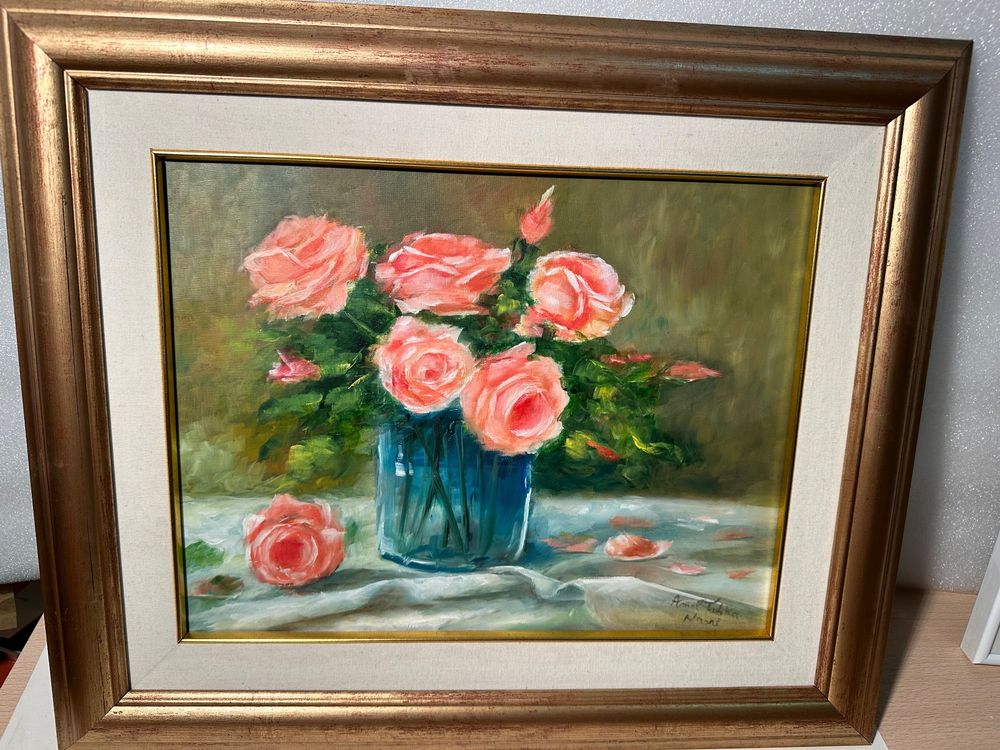 Peinture à l'huile sur toile signée | Kaufen auf Ricardo