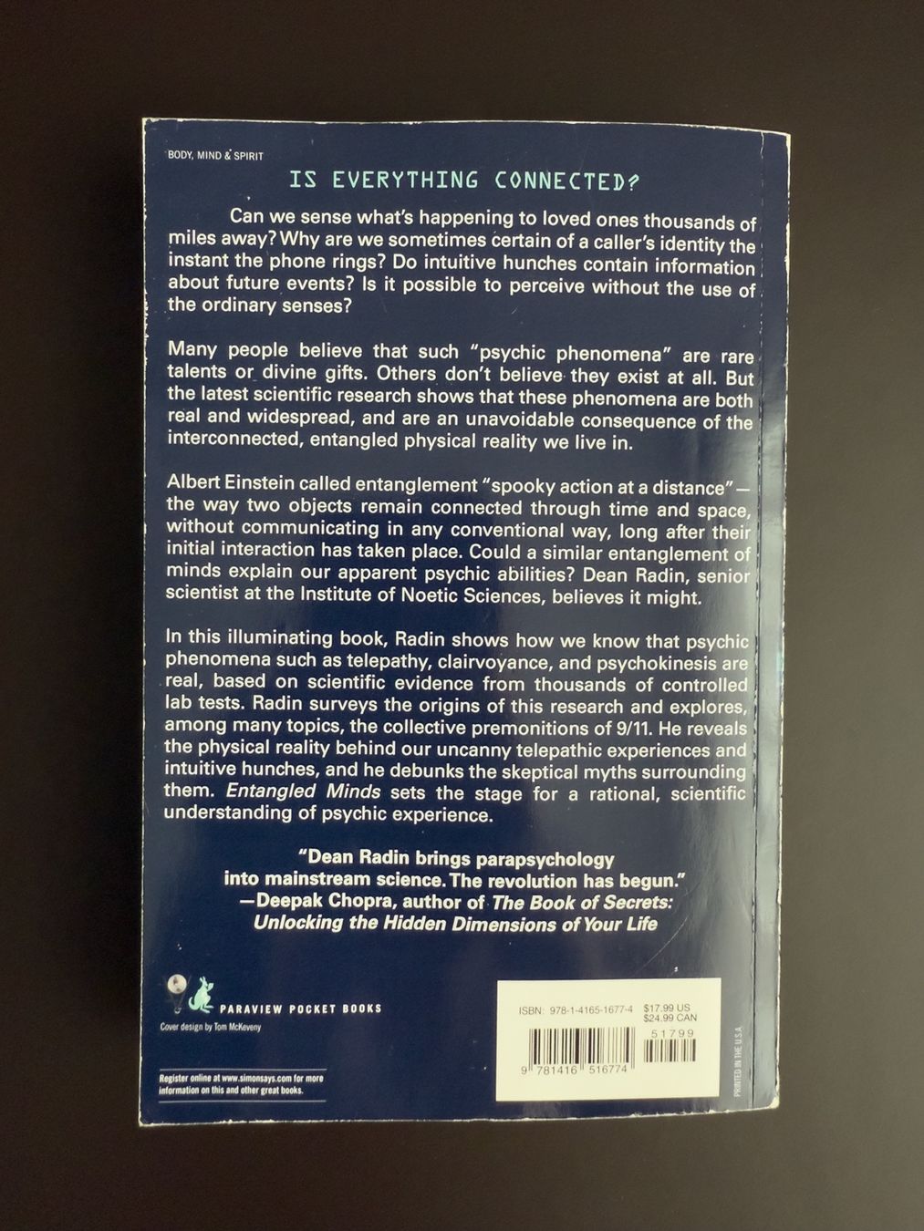 Entangled Minds: Extrasensory Experiences (Gebraucht) in Schindellegi für CHF 13 – mit Lieferung ...