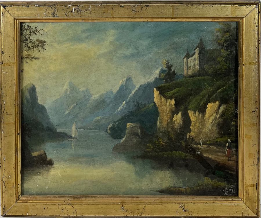 Antike See Ansicht Gemälde (Gebraucht) in Root für CHF 19 – mit Lieferung auf Ricardo kaufen