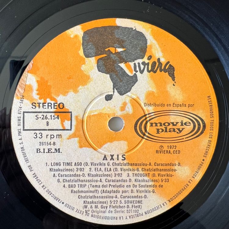 Axis - Someone, Eva Eli, Osanna / 1. Spain-Press. 1972 (Gebraucht) in ...