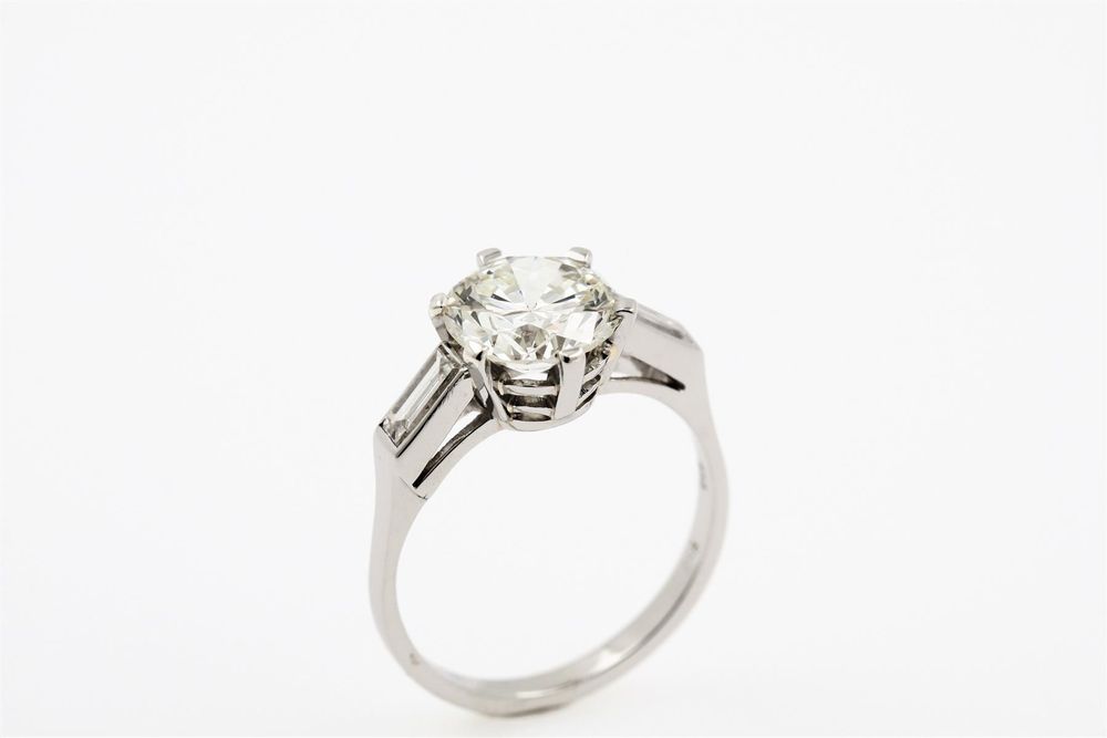 Brillant Solitär Ring 2.67ct 950 Platin GGTL Zert. *S3191 (Gebraucht) in Zürich für CHF 19000 ...