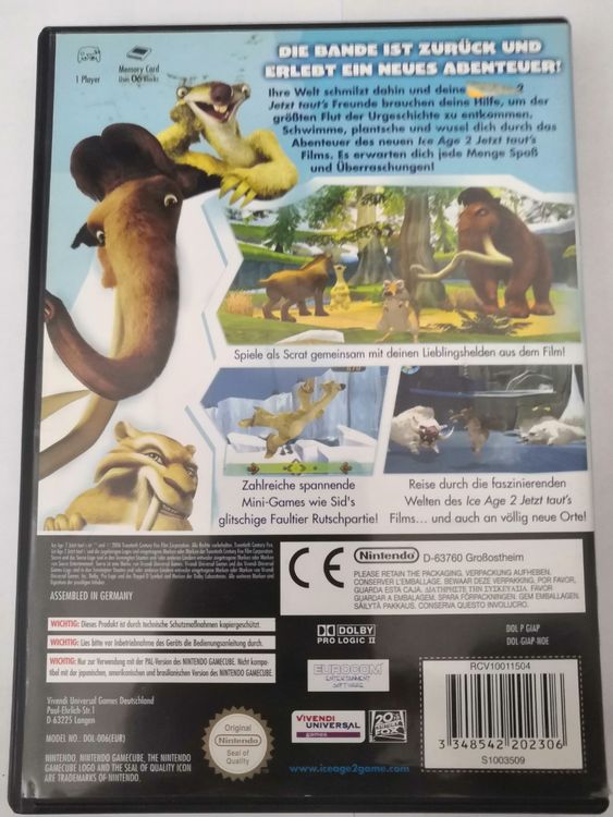 NINTENDO GAMECUBE SPIEL - ICE AGE 2 (Gebraucht) in St. Margrethen SG ...