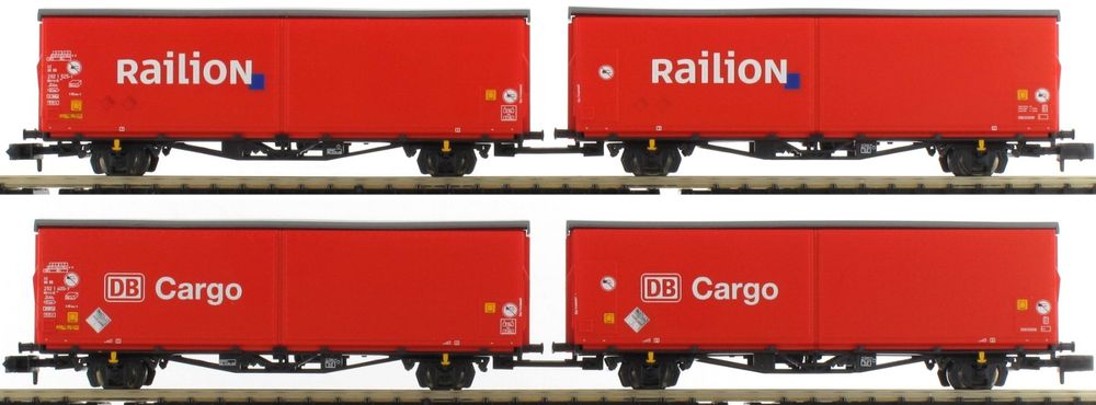 Minitrix 15544 DB Cargo/Railion Schiebewandwagen Set 4-teil. | Kaufen ...