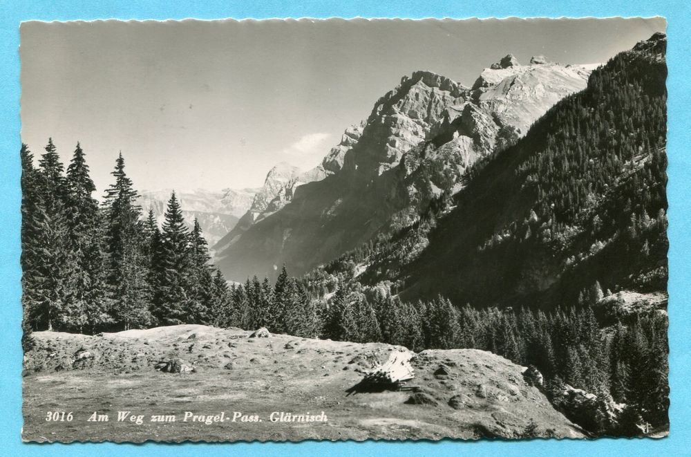 Am Weg zum Pragel-Pass 1947 - Werbung Gasthaus Richisau (Gebraucht) in ...