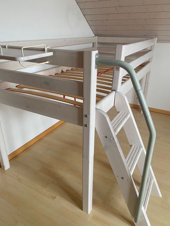 Flexa Hochbett 120cm mit Leiter und Handlauf (Gebraucht) in Safenwil für CHF 104 – nur Abholung ...