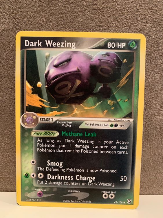 Pokemon Dark Weezing EX Team Rocket Returns ENG 42/109 | Acheter sur ...
