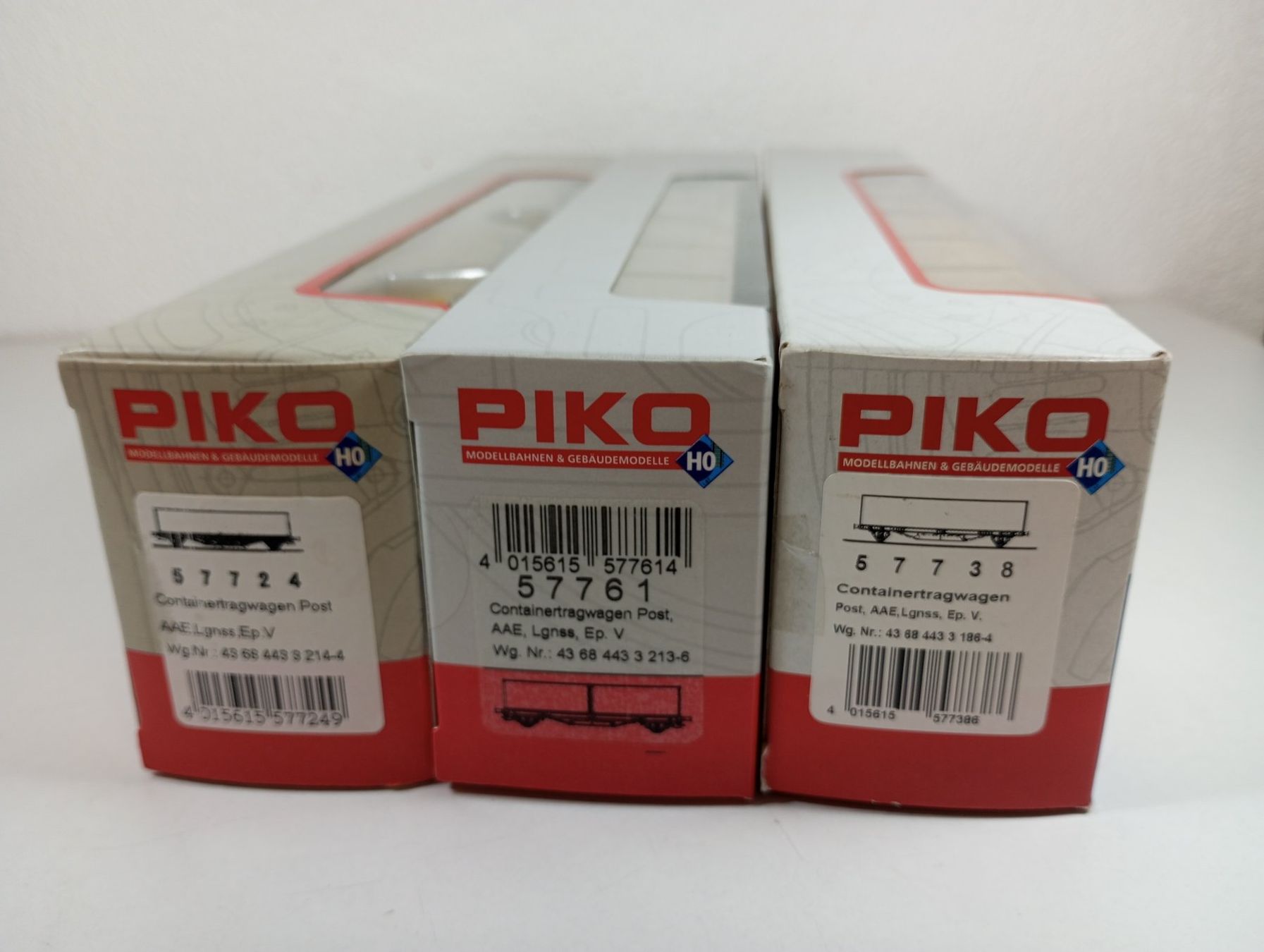 PIKO: 3 x Containerwagen "schweizer Post" (Neu und originalverpackt) in ...