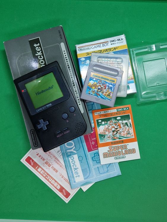 Nintendo Gameboy Pocket schwarz mit Super Mario 1 in OVP (Gebraucht) in ...