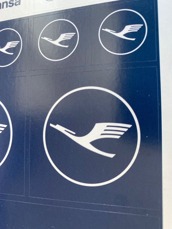 Lufthansa 747-100 Stickers D-ABYA das Erste mit neuem Logo (Neu und ...