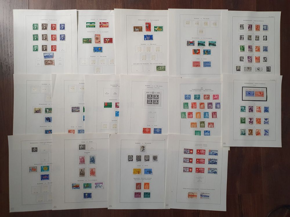 27 lose Blätter Vordruck, ab 1943 PJ und FM | Kaufen auf Ricardo