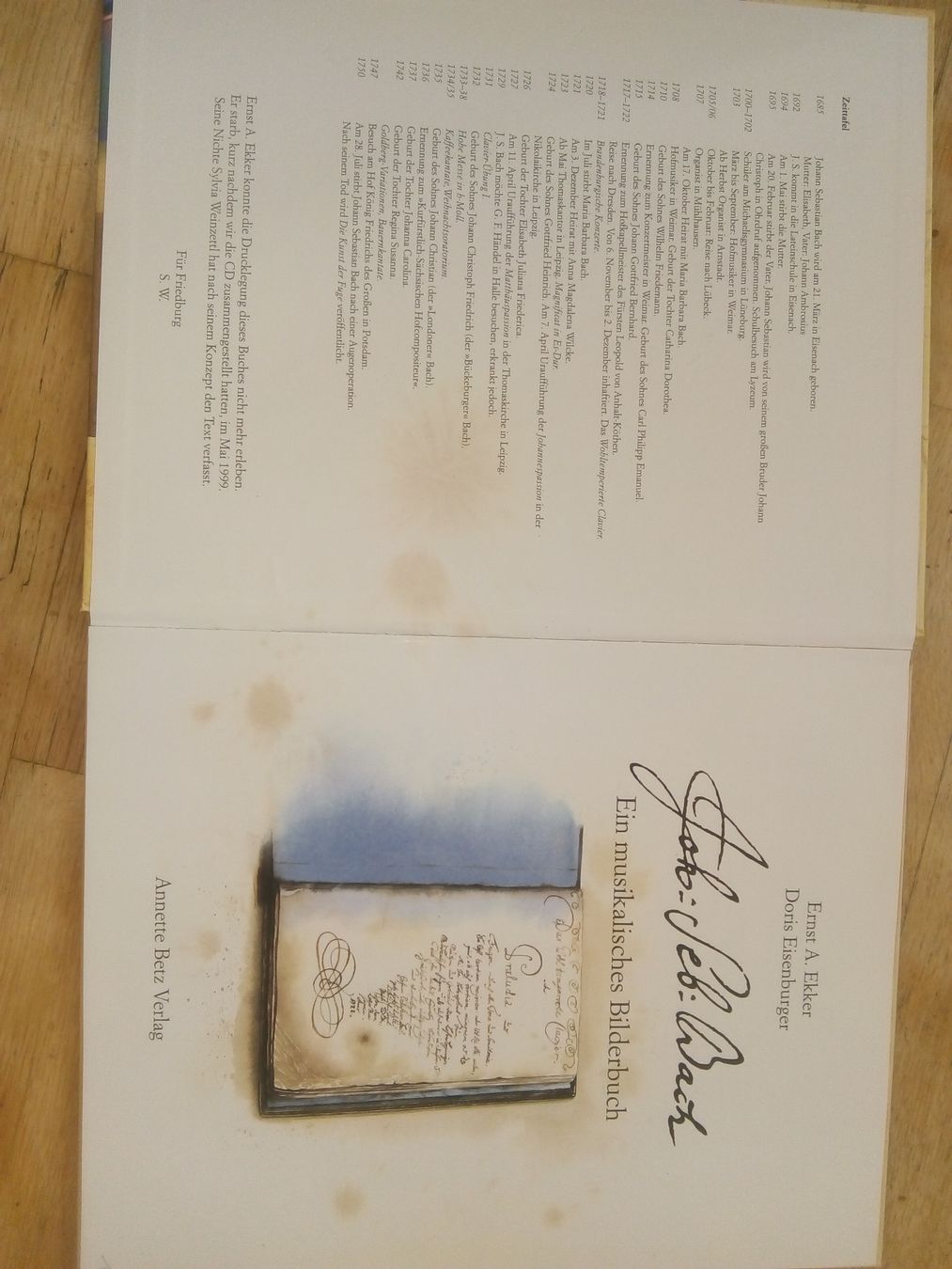 Johann Sebastian Bach: Ein Musikalisches Bilderbuch mit CD! (Gebraucht ...