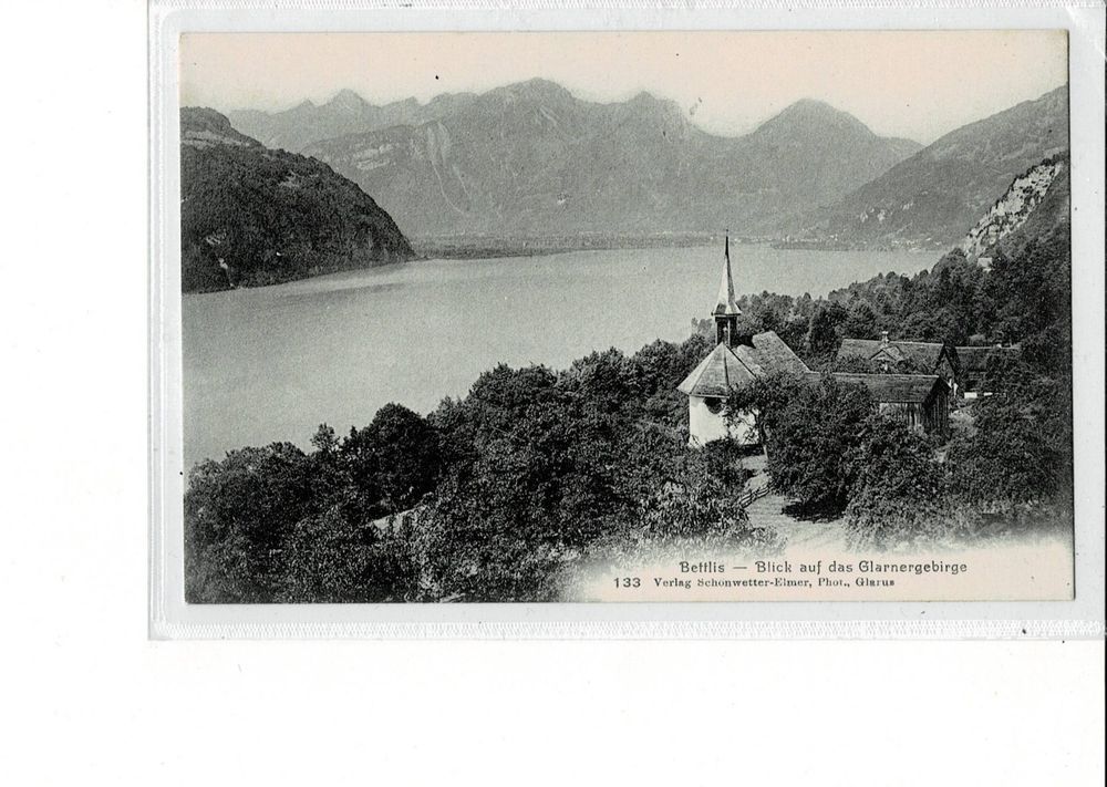 BETTLIS - Blick auf die Glarneralpen Amden SG ca 1920! | Kaufen auf Ricardo