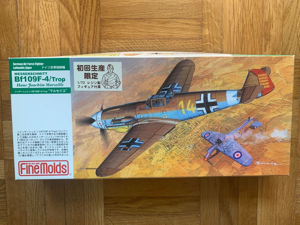 FineMolds 1/72 Me Bf 109F-4/Trop Hans-Joachim Marseille | Acheter sur Ricardo
