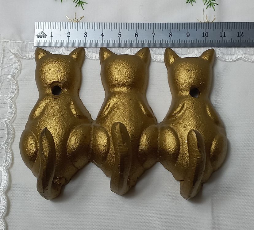Kinder Goldige Vintage Katzen-Garderobe, 3 Haken, 🐈‍⬛ (Gebraucht) in ...