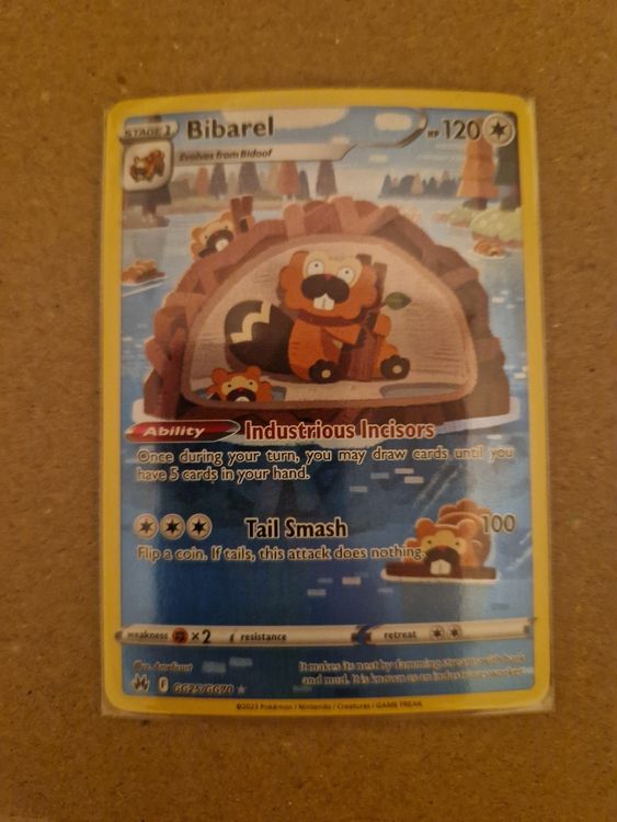 Bibarel gg25/gg70 crown zenith pokemon card (Neu (gemäss Beschreibung ...