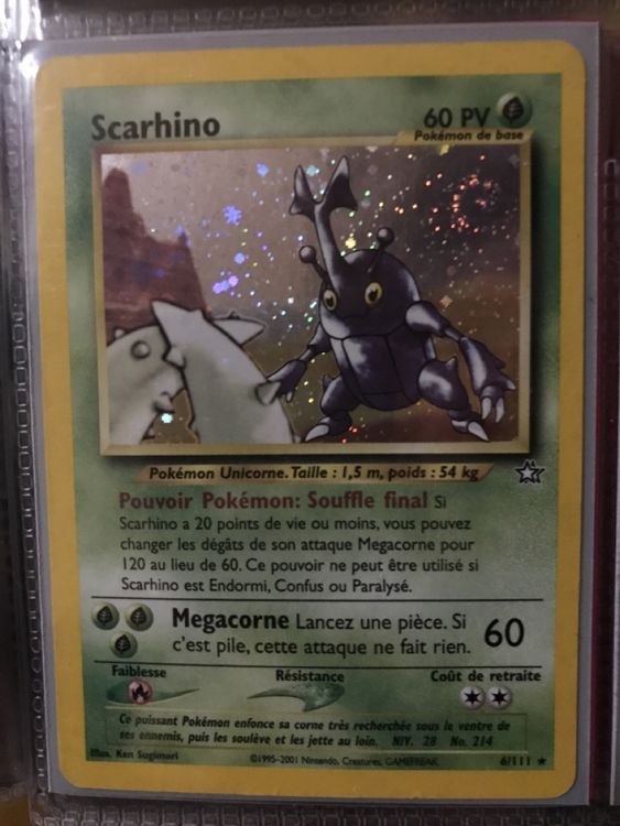 Pokemon Scarhino Karte Glitzernd Top Zustand Rarität! (Gebraucht) in ...
