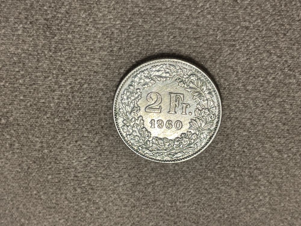 2 Franken 1960 Silbermünze (Gebraucht) in Elsau für CHF 4 – mit Lieferung auf Ricardo kaufen