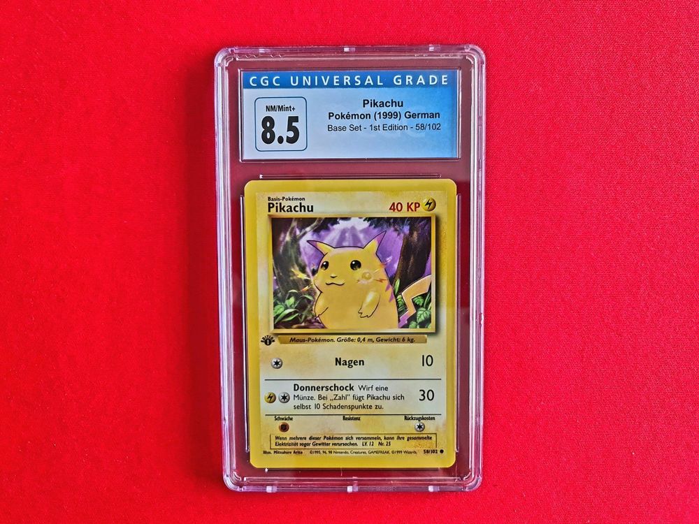 ⚡ Pikachu 1st Edition Base Set 1999 WOTC(CGC 8.5) ⚡ ab CHF 1 | Kaufen ...