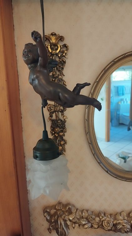 Engel Lampe / Wandlampe mit Engel Figur (Gebraucht) in Wangen ZH für ...