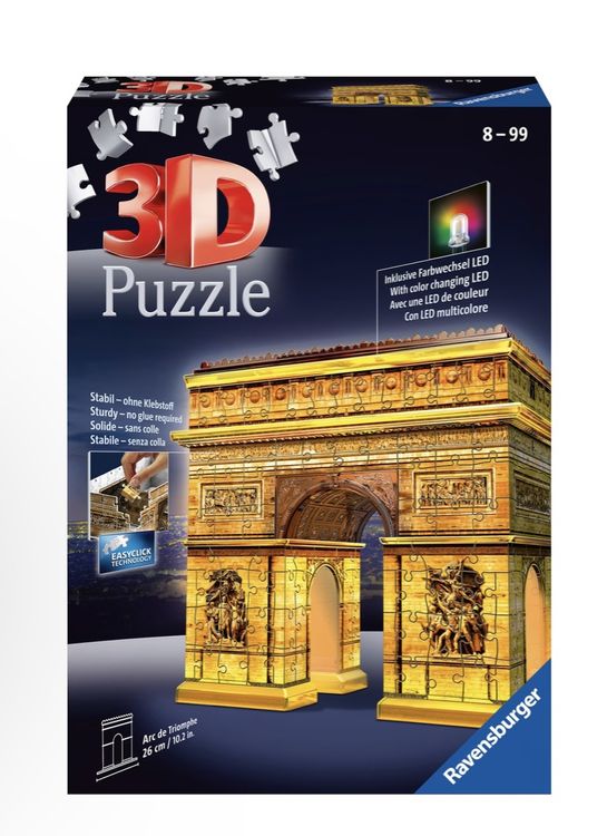 NEU RAVENSBURGER 3D Puzzle Arc de Triomphe CHF 37.90 (Neu und originalverpackt) in Lostorf für ...