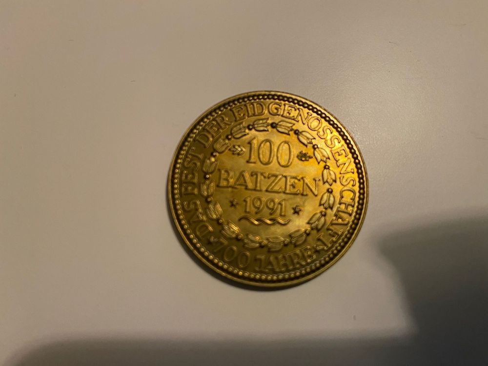 100 Batzen 1991 700 Jahre Schweiz | Kaufen auf Ricardo