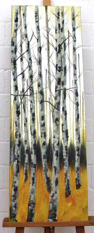 Leinwandgemälde "Birkenwald" | Kaufen auf Ricardo