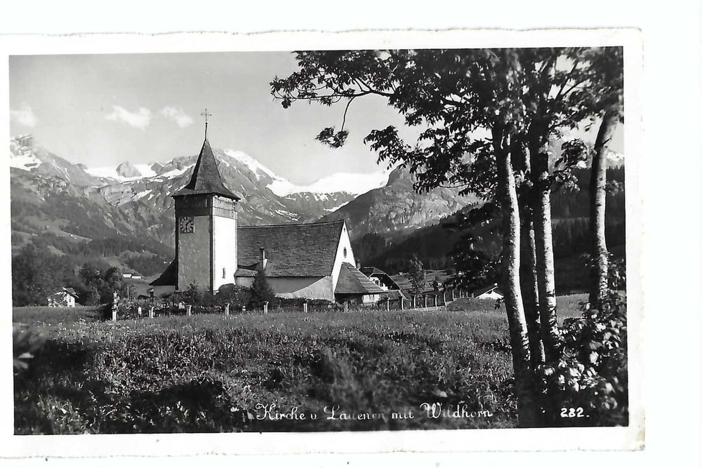 Lauenen Kirche Wildhorn Phot J Naegeli Gstaad Feldpost Kaufen Auf