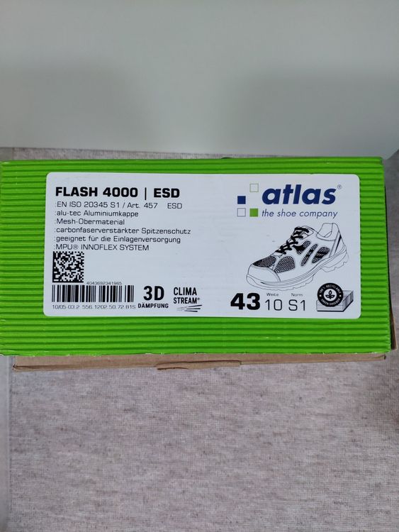 Sicherheitsschuhe Atlas Flash 4000 ESD alu-tec S1 (Neu und ...