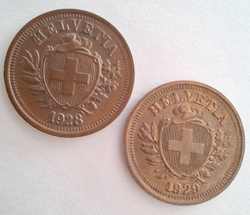 Münze 1 Rappen 1928 - 1929 | Kaufen auf Ricardo