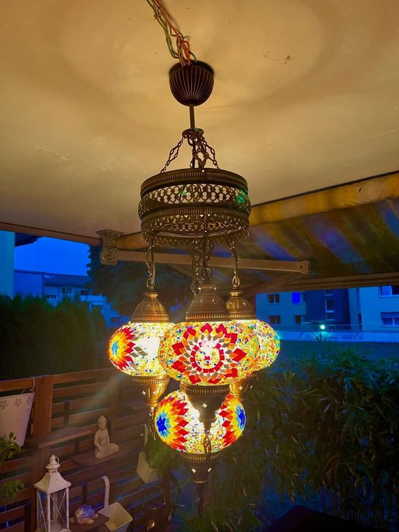 orientalische marokkanische bzw. türkische Glas Mosaik Lampe | Kaufen auf Ricardo