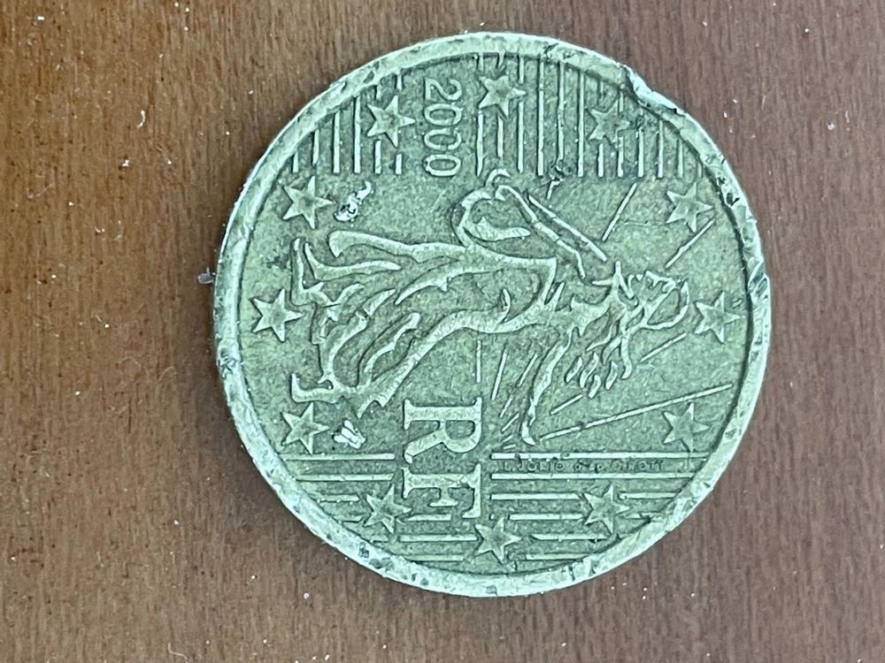 Rare 10 CENT- Euro Münze, Jahrgang 2000 aus Frankreich | Kaufen auf Ricardo