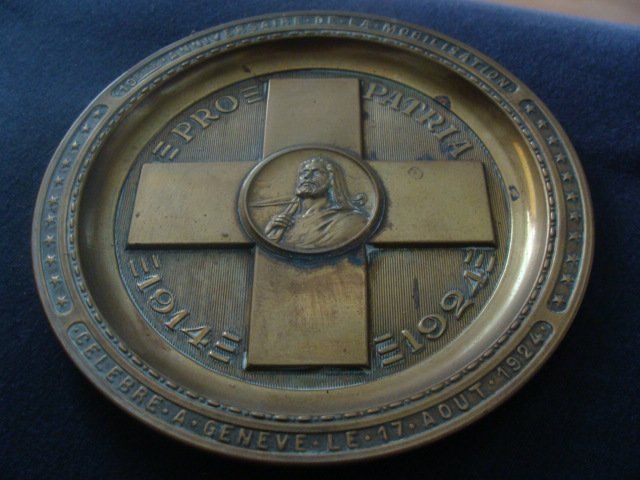 Assiette des 10 ans de la mobilisation 1914 / 1924 (Gebraucht) in ...