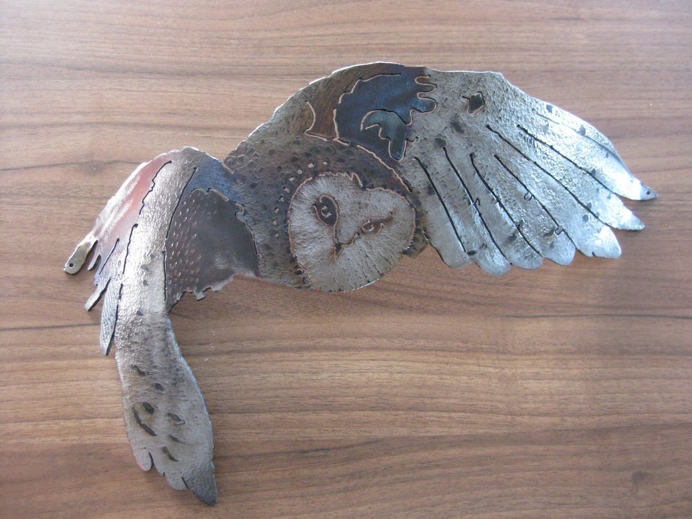 Grosse Metallfigur Uhu/Eule, Unikat von Hand geschweisst. | Kaufen auf ...
