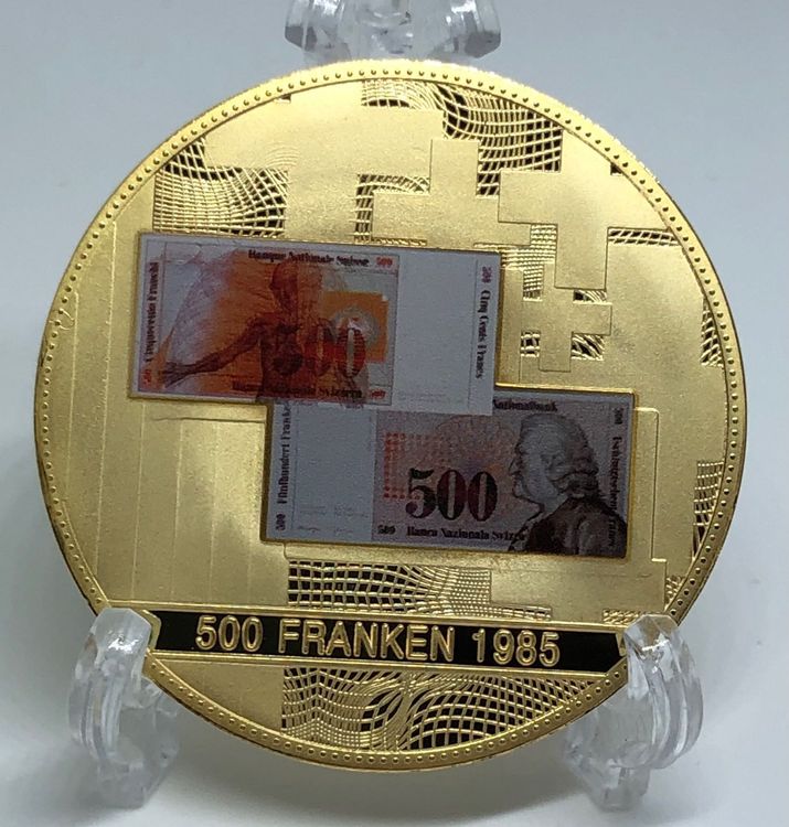 500.- Franken 1985 BANKNOTE Médaille | Kaufen auf Ricardo
