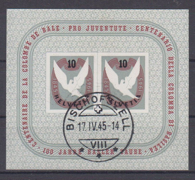 Basler-Taube-Block 1945 | Kaufen auf Ricardo
