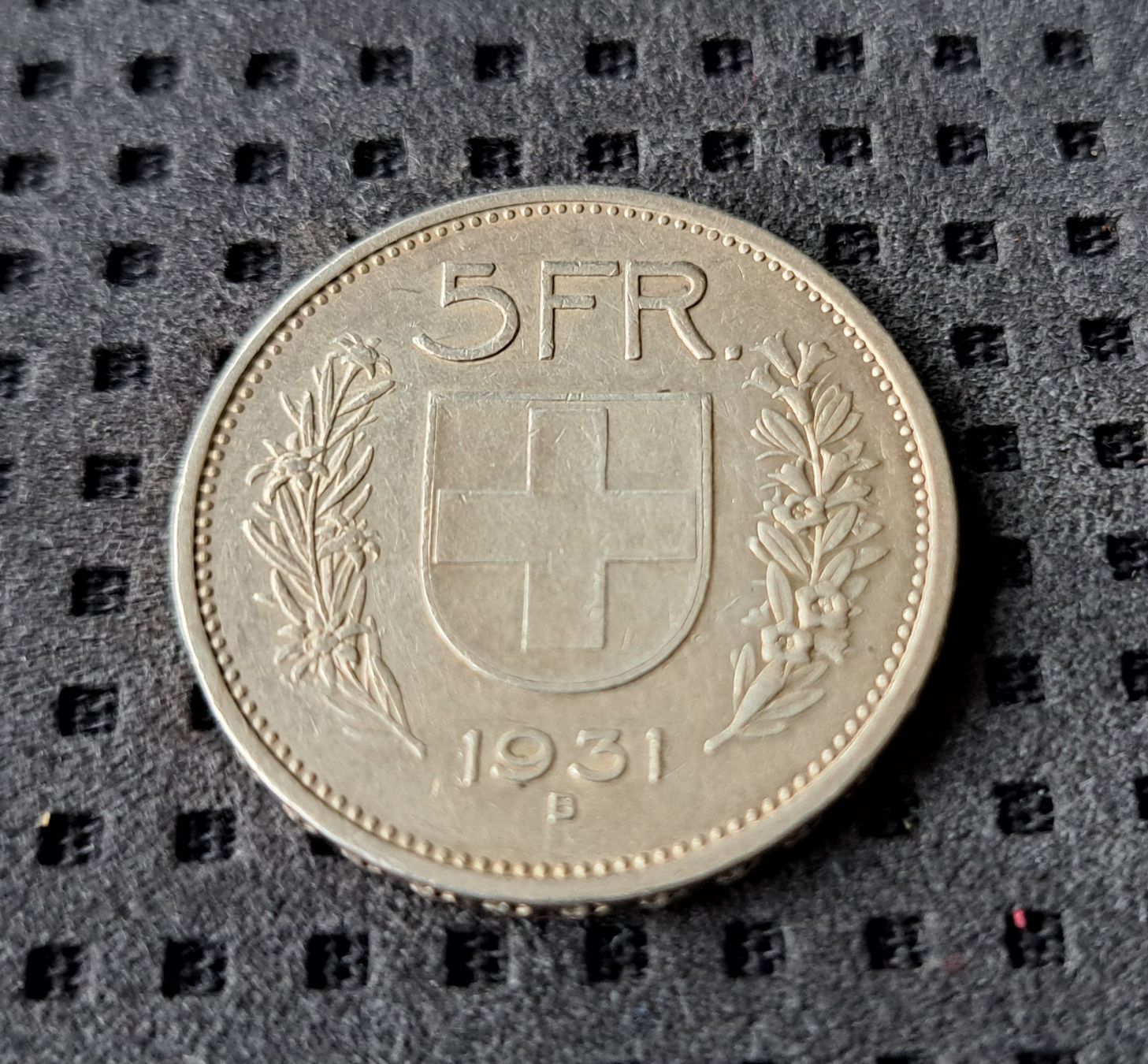 5 Fr. Silbermünze 1931 sehr gut erhalten, Sammlerstück (Gebraucht) in ...