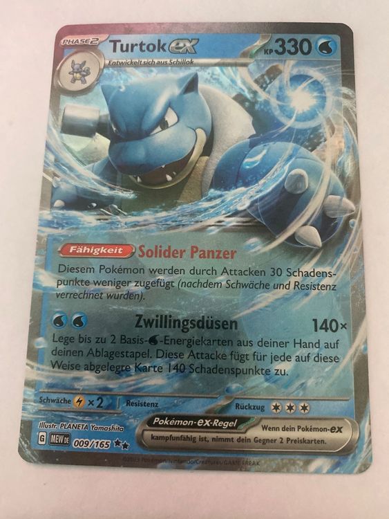 Pokemonkarte Turtok EX (Neu (gemäss Beschreibung)) in Stadel für CHF 7 ...
