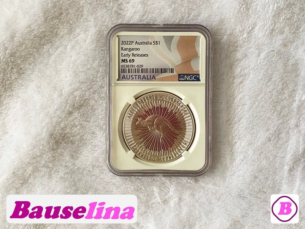 1 oz Kangaroo ~ Feinsilber Münze ~ MS 69 (Neu und originalverpackt) in Weinfelden für CHF 58 ...
