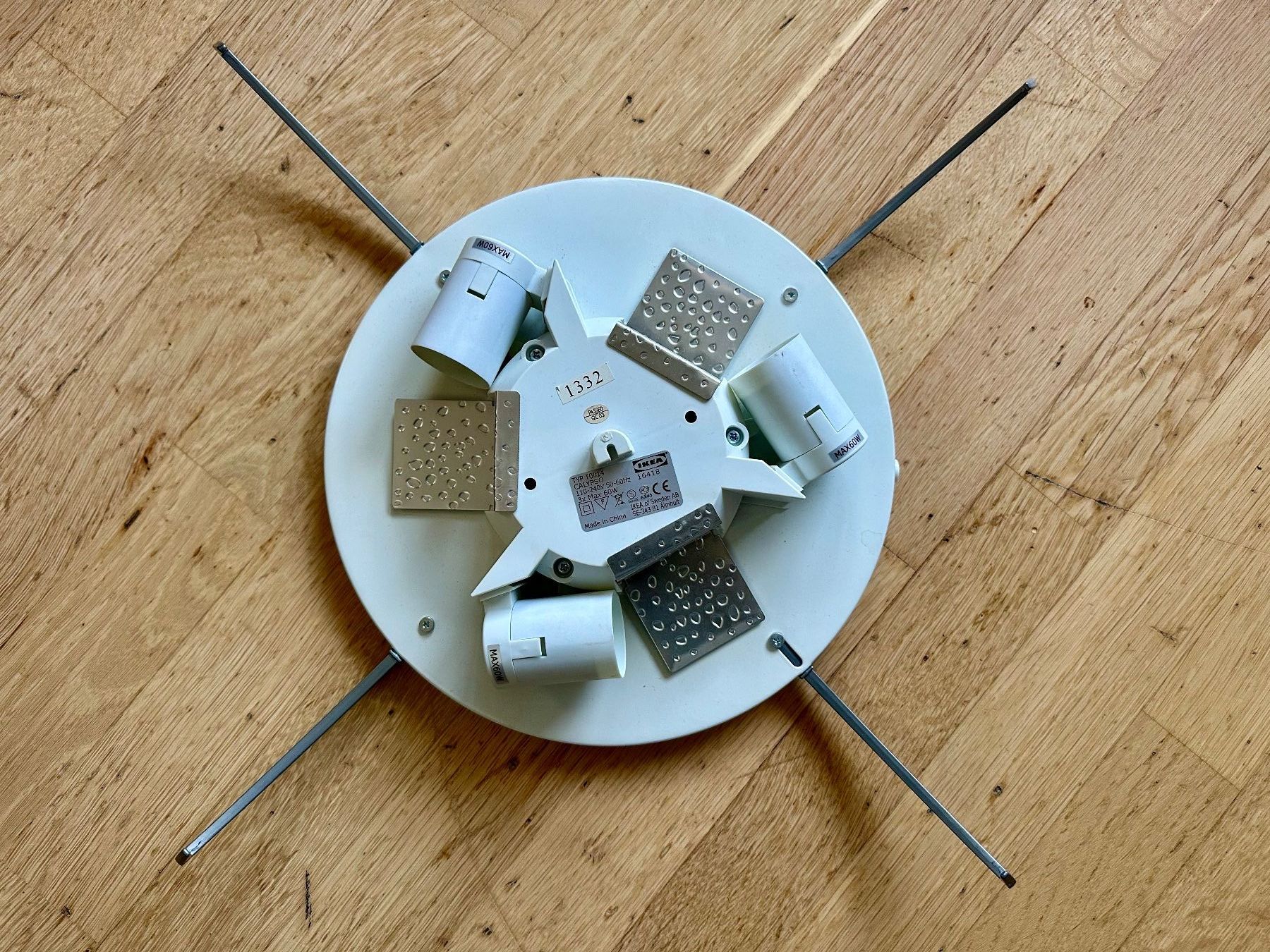 IKEA CALYPSO Deckenlampe Lampe ohne Glas als Ersatzteil (Defekt) in ...