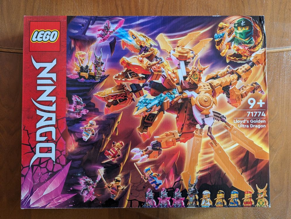 Lego 71774 Ninjago Lloyd's Golden Ultra Dragon NEU+OVP EOL (Neu und ...