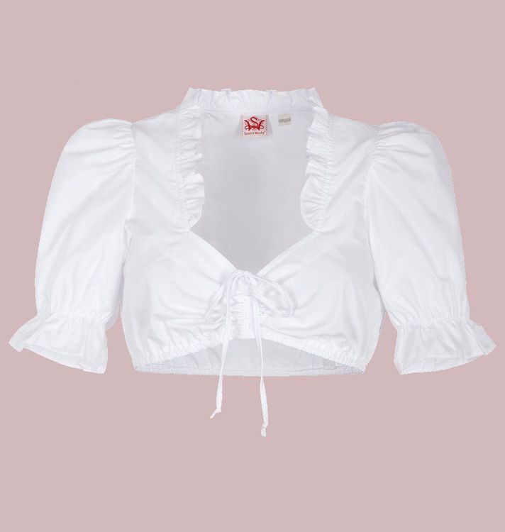 Dirndlbluse kurz weiss Gr.40 | Kaufen auf Ricardo