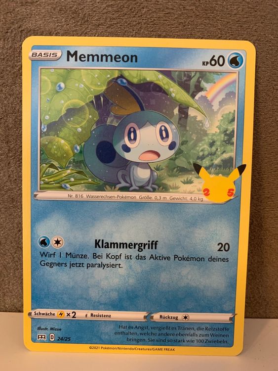Pokemon Memmeon Promo McDonald's 2021 DE 24/25 | Kaufen auf Ricardo